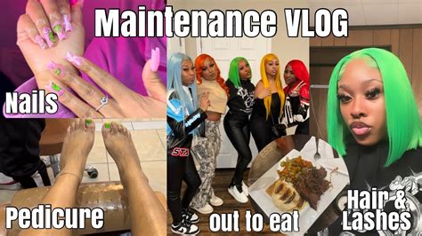 Maintenance Vlog Hair Nails Pedicure Lashes And More Youtube