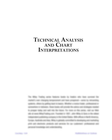 Solution Technical Analysis And Chart Interpretations A Comprehensive