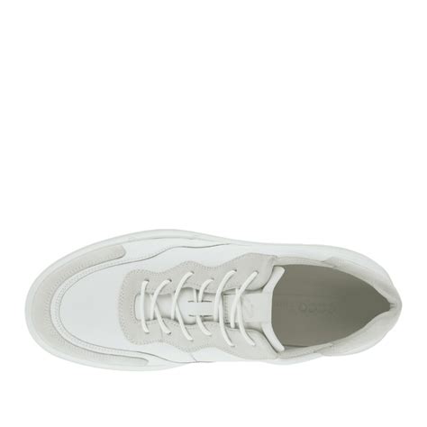 Ecco Soft X M Shoe White Premium Leather Sneakers - 121 Shoes