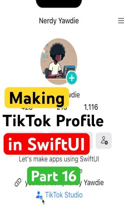 Making Tiktok Profile In Swiftui 🤳🏿 Part 16 Swiftui Youtube