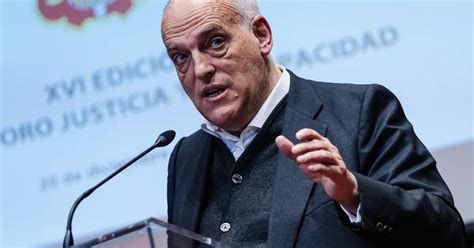 Javier Tebas La Superliga Tiene Cero Opciones De Celebrarse Infobae