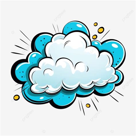Expression Cloud Pop Art Style, Pop Art, Cloud, Comic PNG Transparent Image and Clipart for Free ...