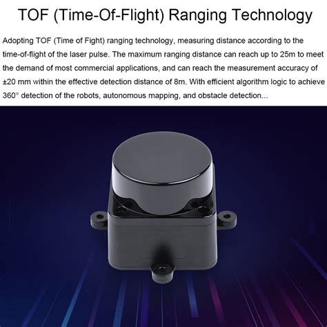 Waveshare 24782 Dtof Laser Lidar Sensor Stl27l 360 Degree Omni Directional Lidar Uart Bus