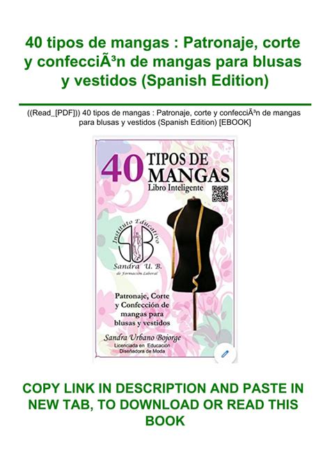 Read Pdf 40 Tipos De Mangas Patronaje Corte Y ConfecciÃƒÂ³n De