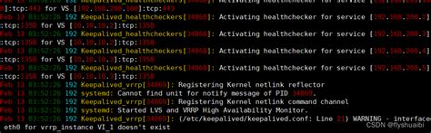 Keepalived 启动失败解决方案keepalived启动失败 Csdn博客