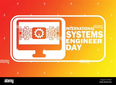 International Systems Engineer Day Vector Illustration Holiday Concept