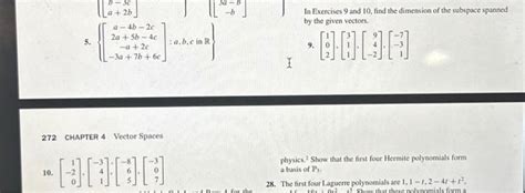 In Exercises 9 And 10 Find The Dimension Of The