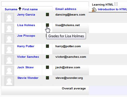Viewing The Moodle Grader Report Or Gradebook In The Quiz