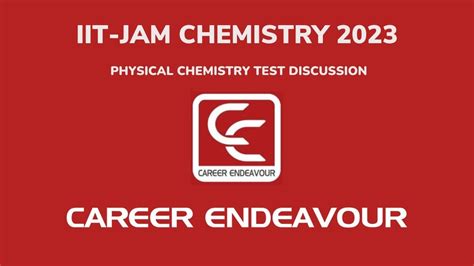 Iit Jam Chemistry Physical Chemistry Test Discussion Youtube