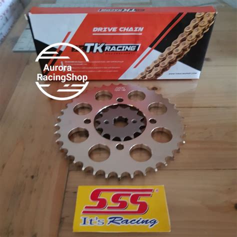 GEAR SET SSS KAWASAKI W175 RANTAI TK 428 HS GOLD Lazada Indonesia