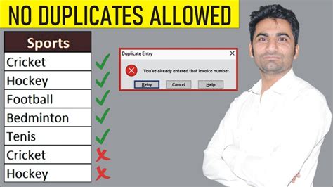 No Duplicates In Data Entry Anymore In Excel Mrb Tech Solutions Youtube