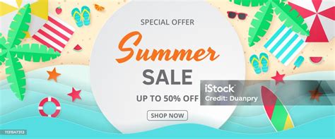여름 판매 벡터 배너입니다 종이 절단 배너 벽지 전단지 초대장 포스터 브로셔 및 바우처 할인에 사용할 수 있습니다 개념에 대한 스톡 벡터 아트 및 기타 이미지 Istock