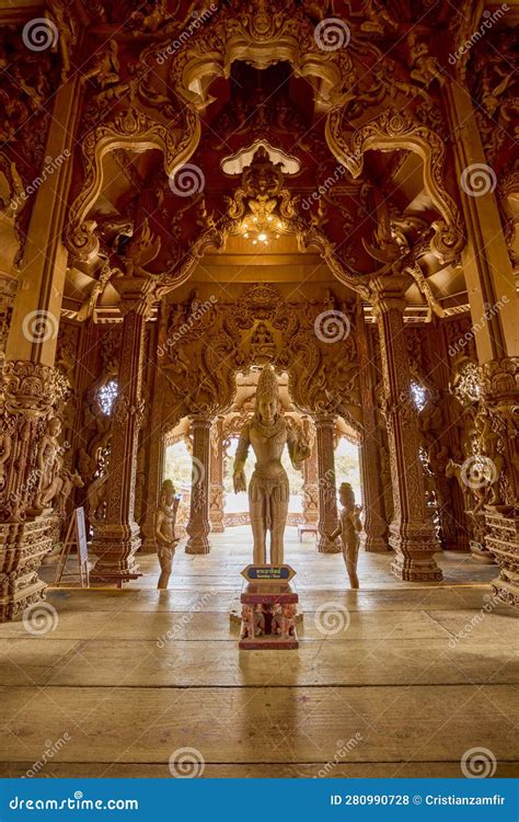 Pattaya Thailand 22 May Side The Sanctuary Of Truth Editorial