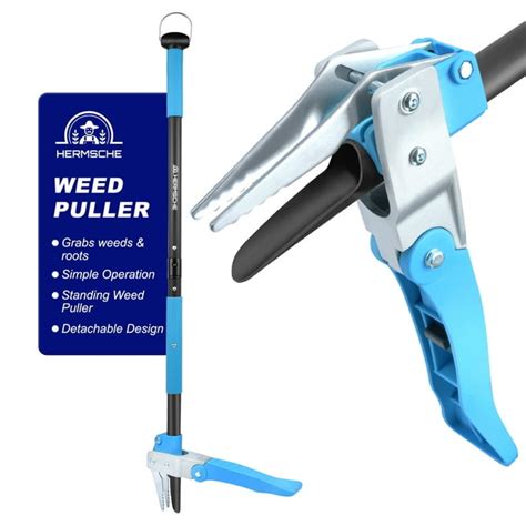 Hermsche Stand Up Weeder Puller 3 Claws Garden Weed Removal Tool 40