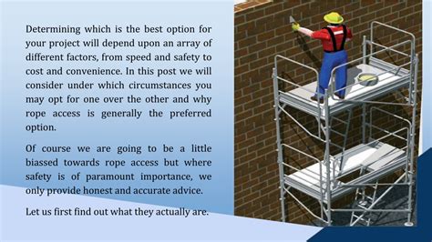PPT Differences Between Rope Access Scaffolding PowerPoint