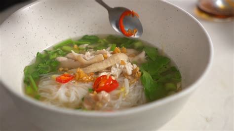 Thai Rice Noodle Soup With Bok Choi And Nam Prik Joy Of Recipes