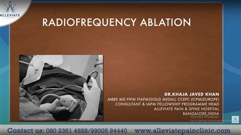 Radiofrequency Ablation For Pain Control Radiofrequency Ablation For