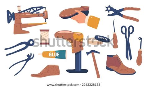 Set Boarding Tools Board Lasts Cutting Stock Vector Royalty Free
