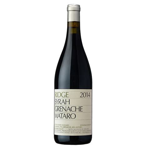 2014 Syrah Grenache Mataro Ridge Vineyards