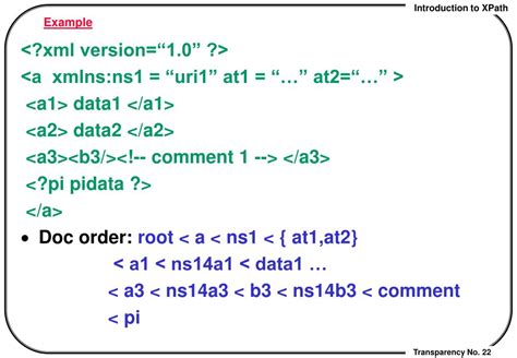 Ppt Introduction To Xml Path Language Xpath20 Powerpoint