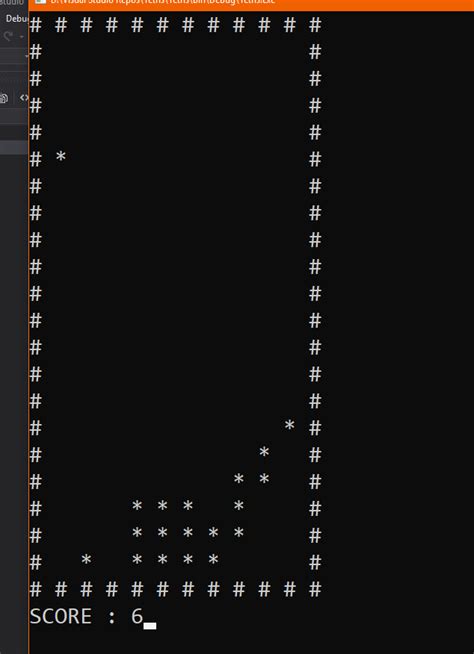 ASCII TETRIS By AverageWhale