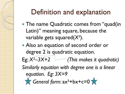 Ppt Quadratic Equations Powerpoint Presentation Free Download Id