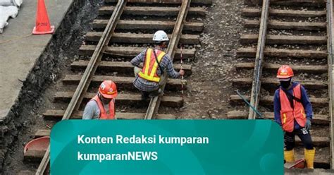 Foto Penemuan Jalur Trem Di Proyek MRT CP 202 Harmoni Mangga Besar