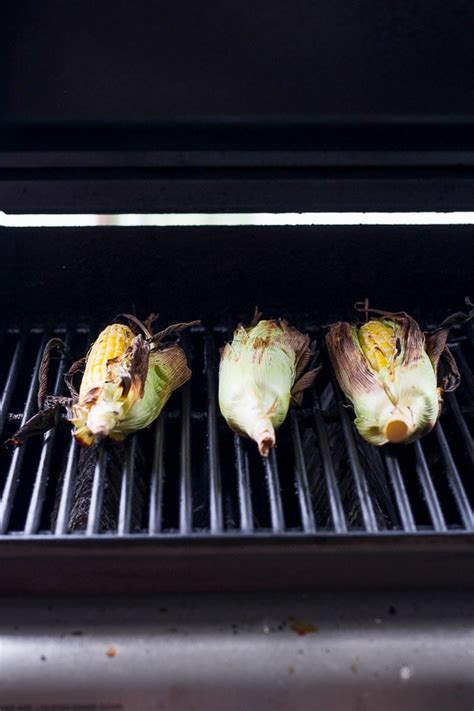 Grilled Corn On The Cob In Husk The Wooden Skillet