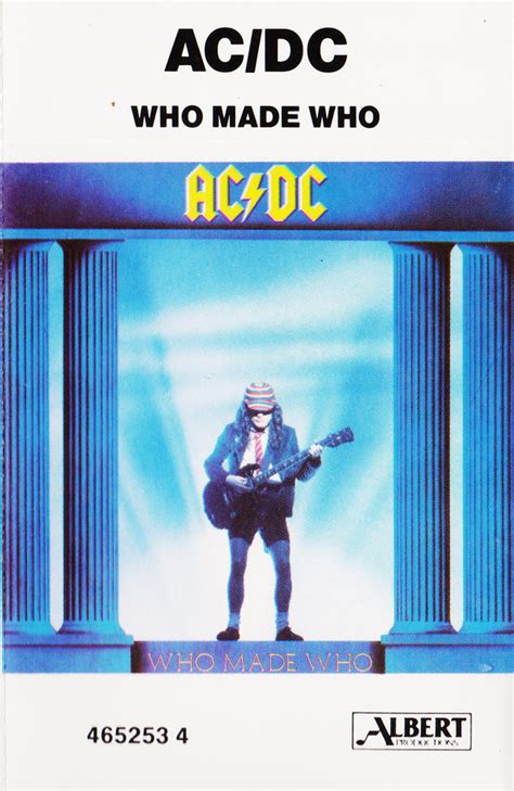 Acdc Who Made Who 1989 Cassette Discogs
