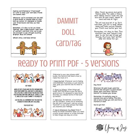 Printable Dammit Doll Pattern Fanny Printable