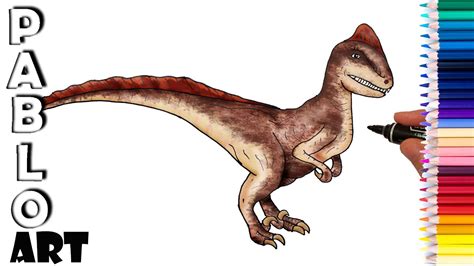 How To Draw Deinonychus Jurassic World Evolution Learn To Draw Step By Step Youtube
