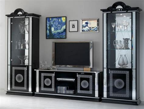 Jvmoebel Wohnzimmer Set Wohnzimmer Set Vitrine Kommode Wandregal