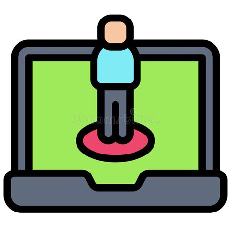 Walking Map On Laptop Screen Icon Location Map And Navigation Vector