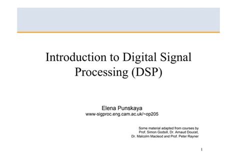 Digital Signal Processing Pptx