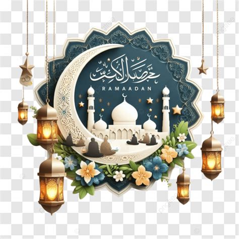 라마단 카림을 위한 브라운과 골드 컬러 디자인 무바라크 이드 이슬람 Png 일러스트 및 이미지 에 대한 무료 다운로드 Pngtree