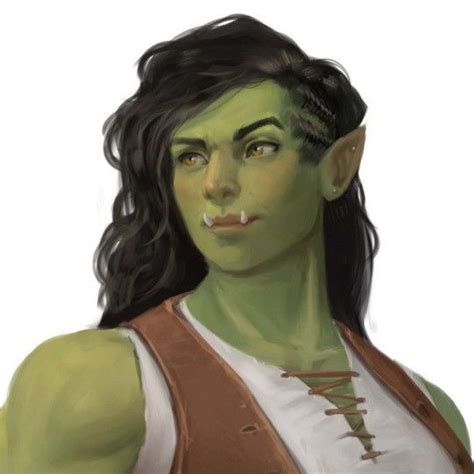 Pin By Space Face On Legends And Lattes Female Orc Character