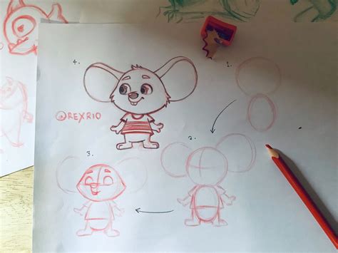 How To Draw A Mouse The Art Of REXRIO