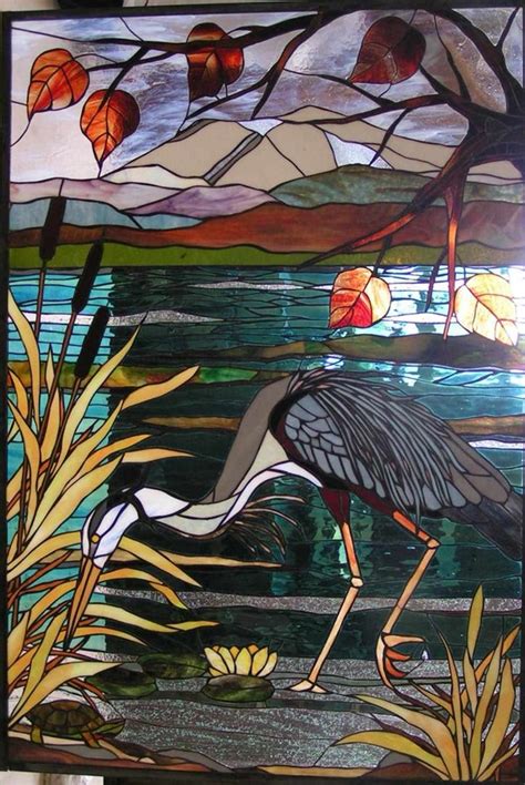 61 Best Stained Glass Birds Herons And Egrets Images On Pinterest