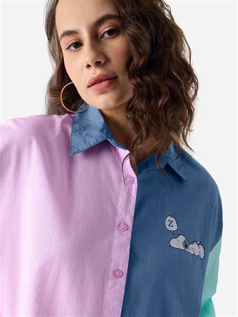 Buy Peanuts Sleepy Snoopy Women Shirt Dresses Online At The Souled Store