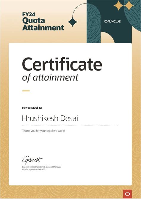 Oci Oracle Cloud Teamwork Quotaachieved Fy24 Hrushikesh Desai