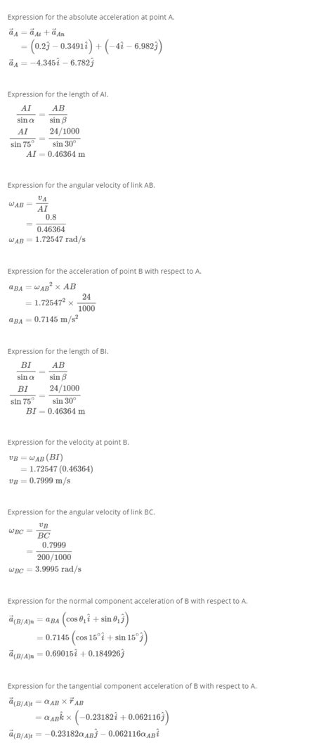 [solved] problem 7 use relative motion analysis the four bar b o