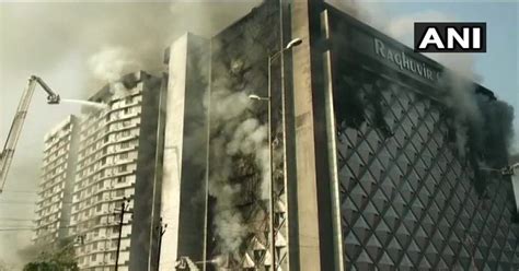 Gujarat Massive Blaze Breaks Out At Seven Storey Textile Market In