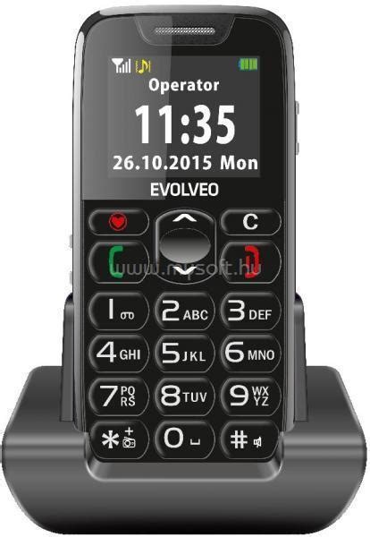 Evolveo Easyphone Ep Sgm Ep Blk Hagyom Nyos Telefon Mysoft Hu