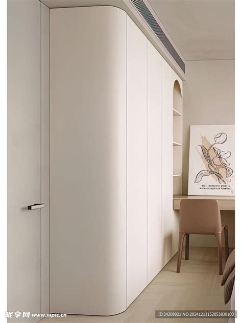 全屋定制弧形转角柜子柜体装修设计图 室内设计 环境设计 设计图库 昵图网