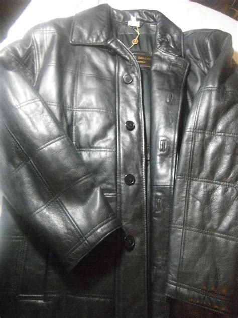 Vintage Mens Leather3 4 Length Coat Gem