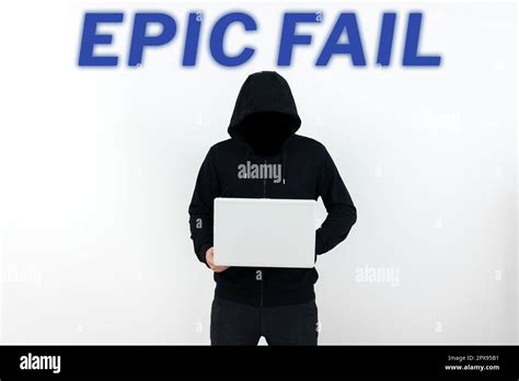 Hand Writing Sign Epic Fail Concept Meaning A Spectacularly