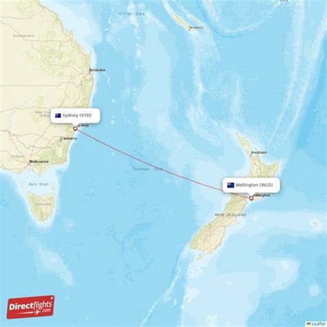 Direct Flights From Wellington To Sydney WLG To SYD Non Stop