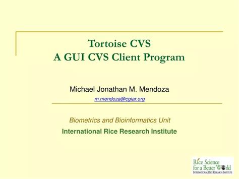 ppt tortoise cvs a gui cvs client program powerpoint presentation
