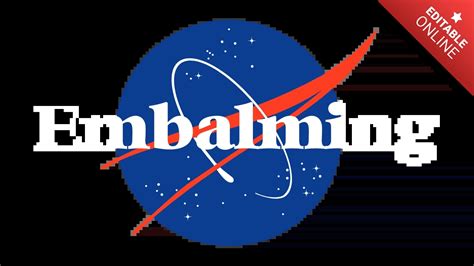 Embalming Nasa Logo Text Effect Generator