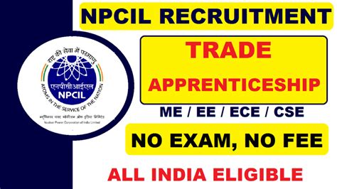 Npcil Recruitment 2021 50 Posts Trade Apprentices 07 07 2021